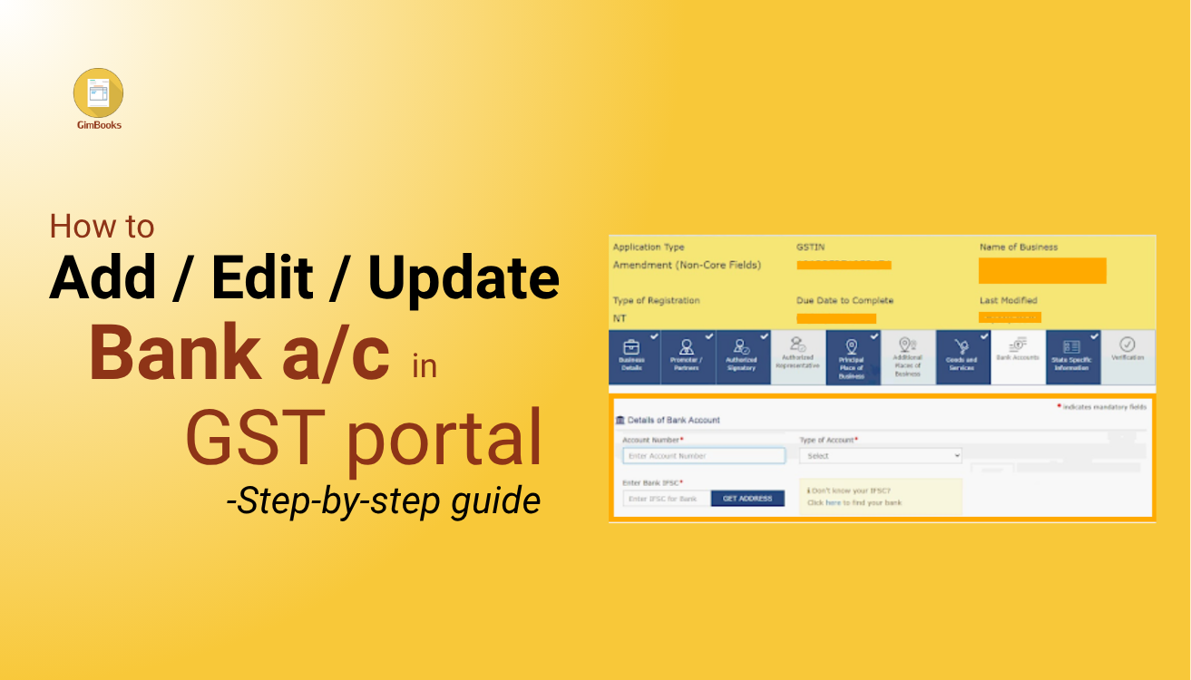 How to Add Bank Account in GST Portal Online in [2025 Guide]