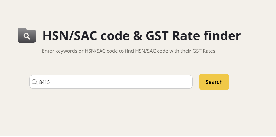 Air Conditioner HSN Code 8415: Updated GST Rate & ITC Rules 2025