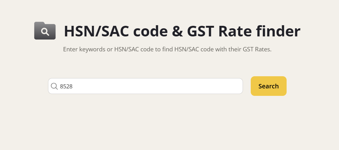 GST Rates and HSN Code 8528 for Monitors, TVs & Projectors