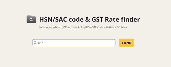 Mobile HSN Code 8517: GST Rate & Category Details