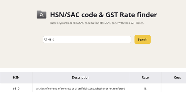 Cement HSN Code 6810 GST Rate [2026]